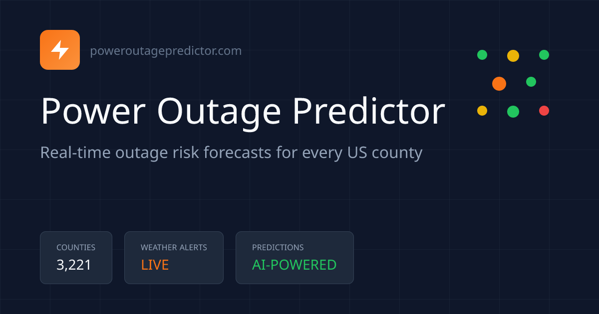 Power Outage Predictor - Real-time US Outage Risk Map